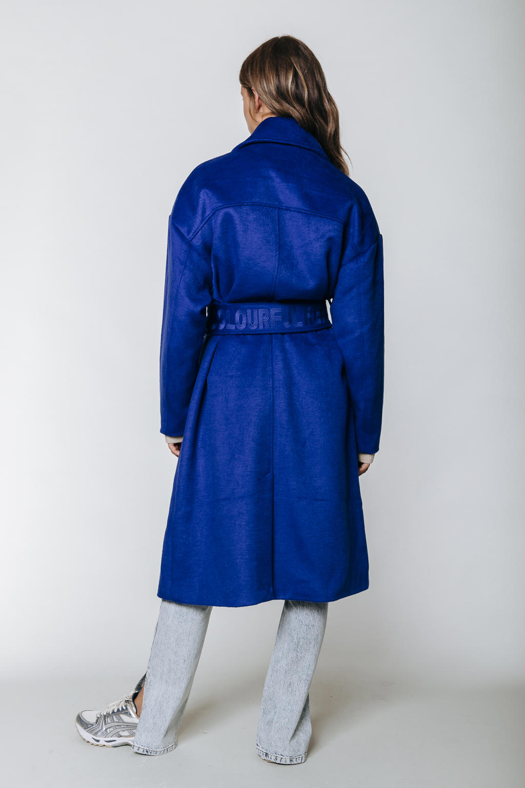Colourful Rebel coat Koko met ceintuur blauw | wehkamp