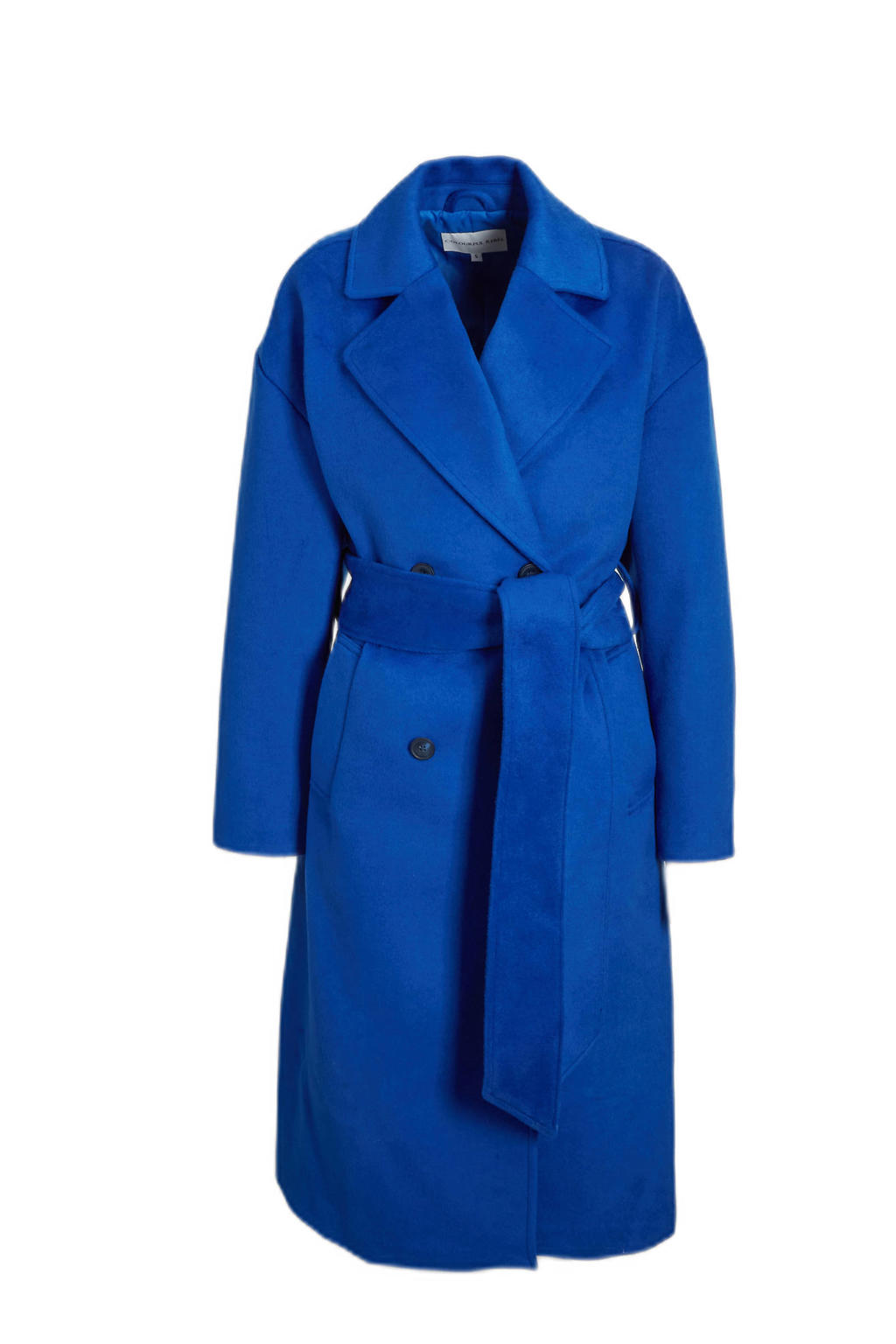 Colourful Rebel coat Koko met ceintuur blauw | wehkamp