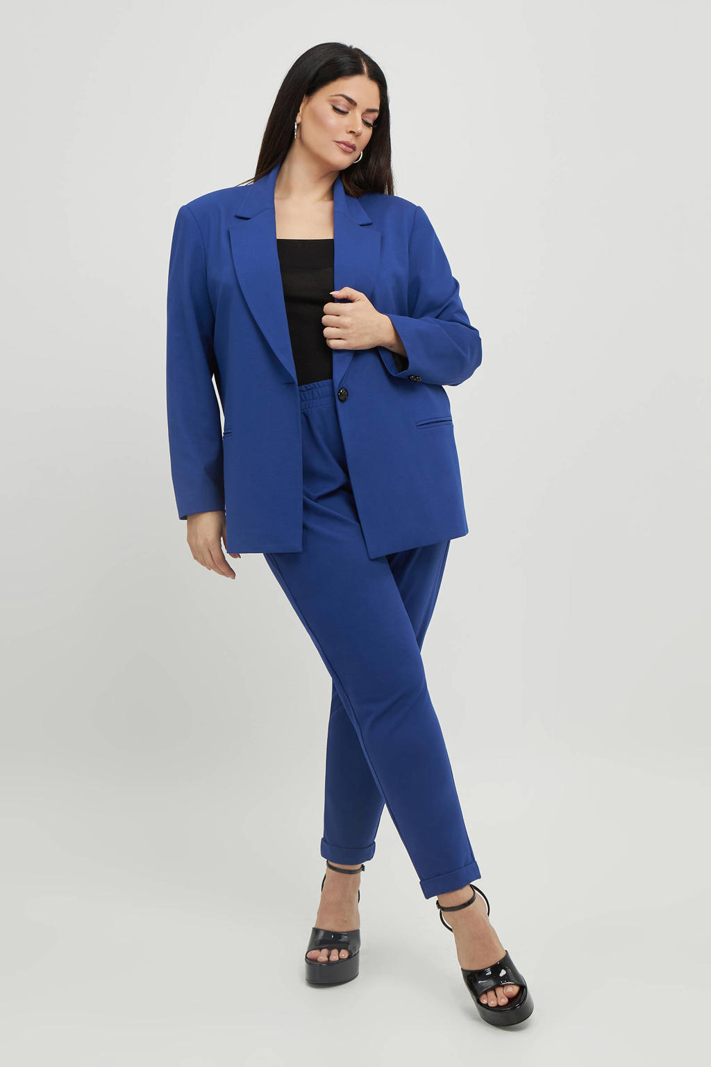 Mat Fashion blazer blauw | wehkamp