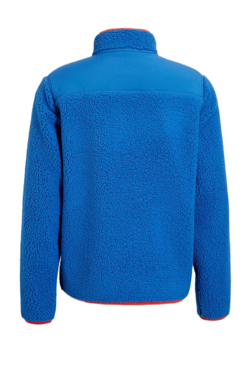 anytime teddy fleece vest blauw | wehkamp