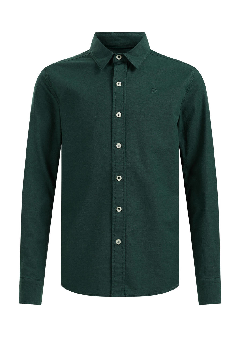 WE Fashion overhemd donkergroen | wehkamp