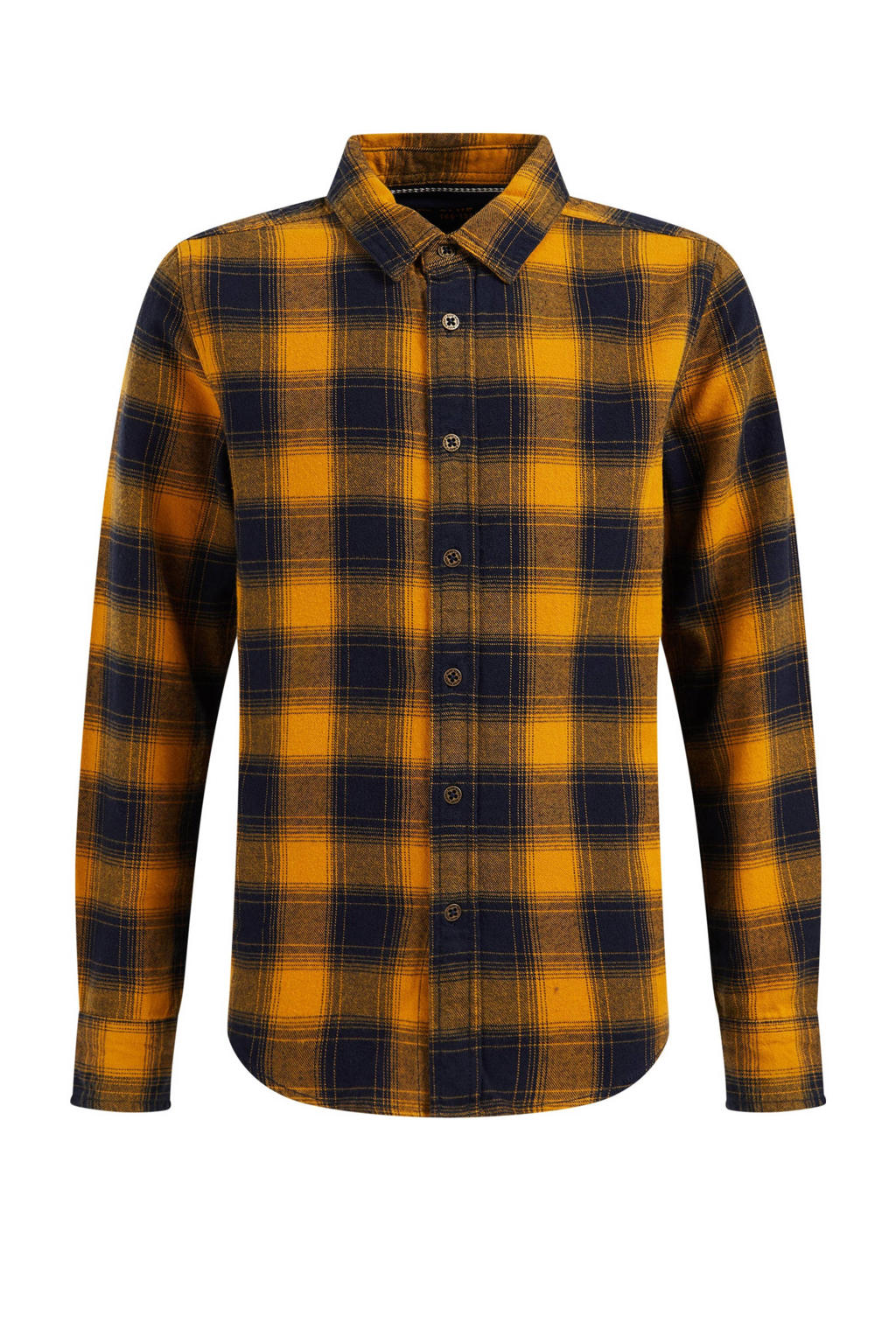 WE Fashion geruit overhemd geel/zwart | wehkamp