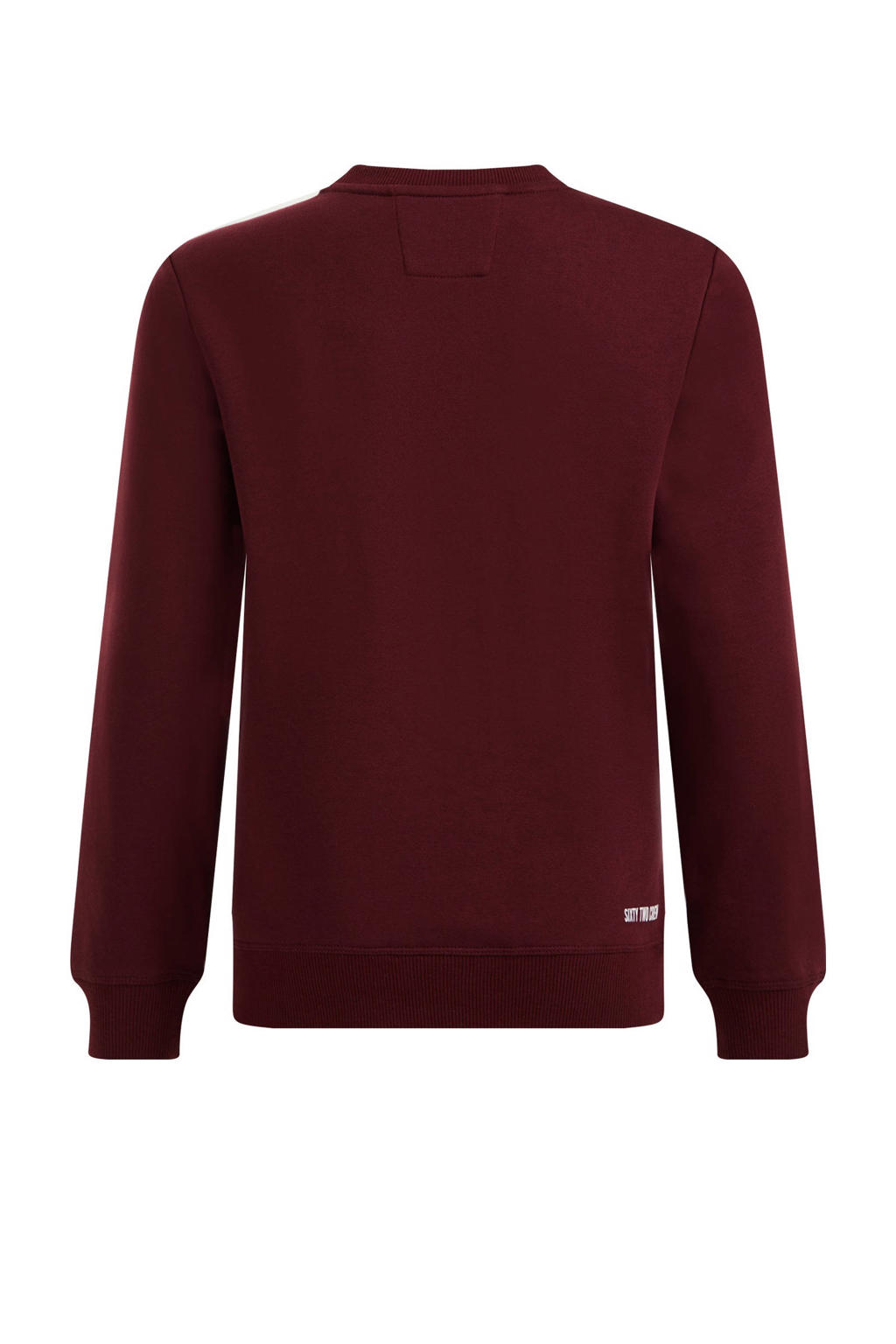 WE Fashion sweater met logo donkerrood | wehkamp