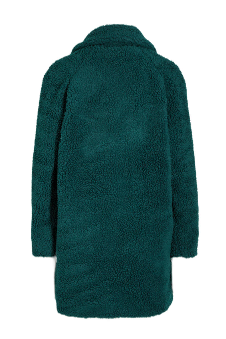 ONLY teddy jas ONLAURELIA donkergroen | wehkamp