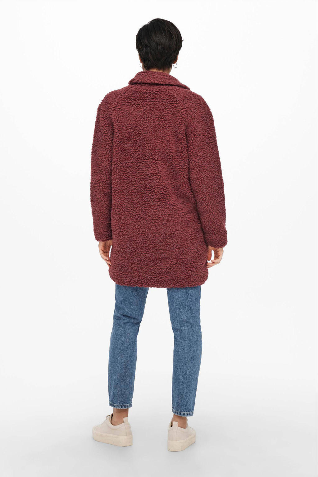 ONLY teddy jas ONLAURELIA rood | wehkamp