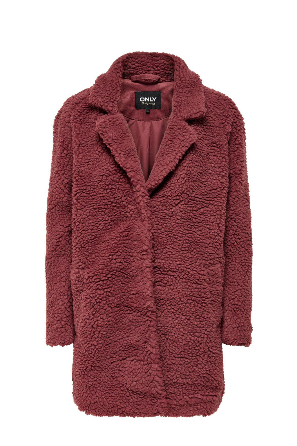 ONLY teddy jas ONLAURELIA rood | wehkamp