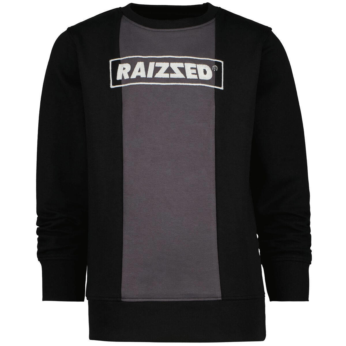 Raizzed sweater Nishio met logo zwart/grijs | wehkamp