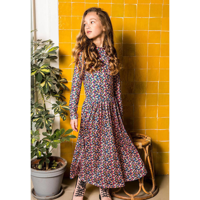 B.Nosy maxi jurk met all over print roze | wehkamp