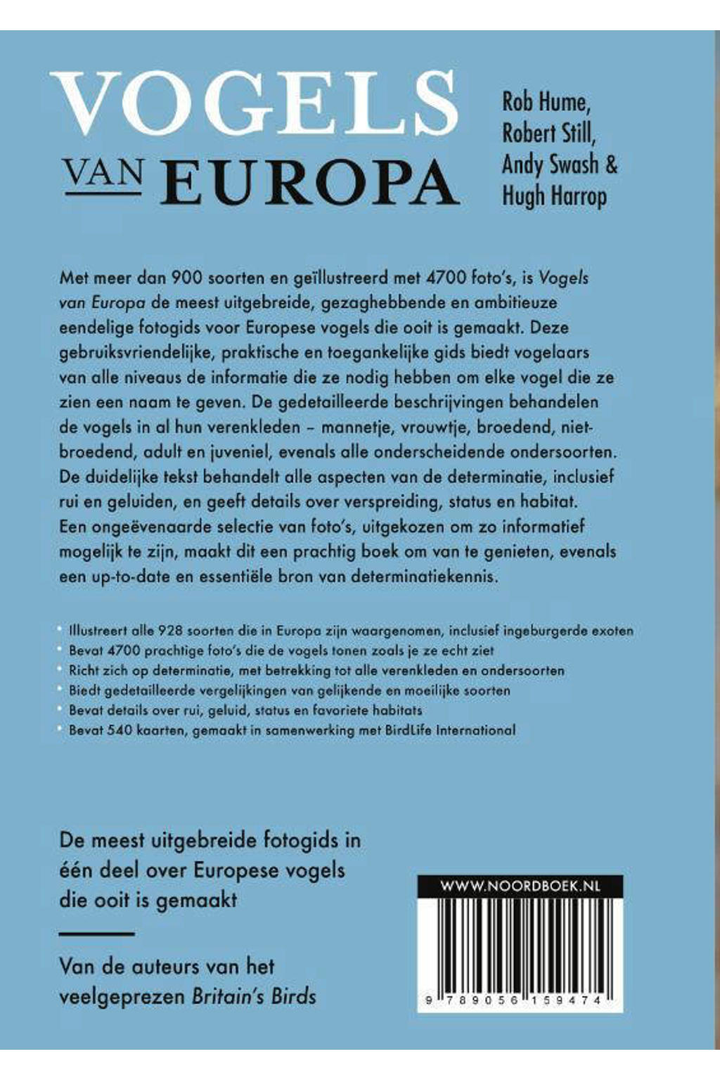 Rob Hume, Robert Still, Andy Swash, e.a. Vogels van Europa | wehkamp