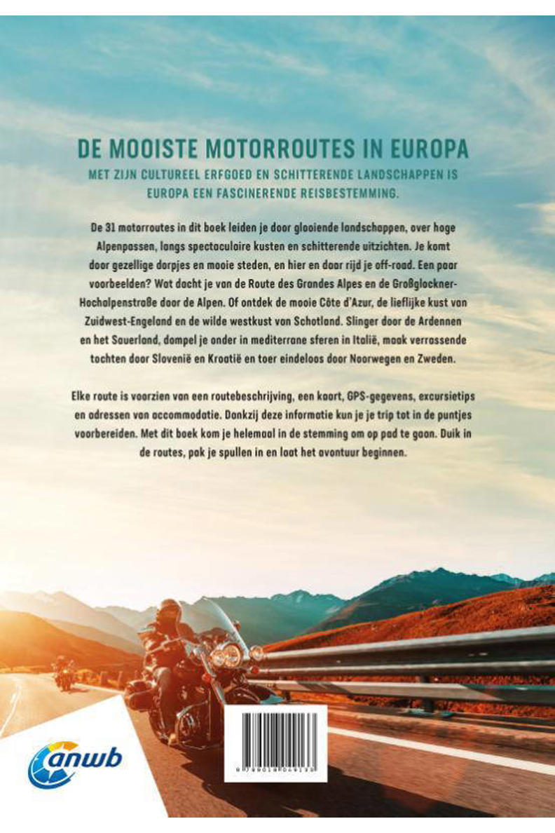 ANWB De mooiste Motorroutes in Europa | wehkamp