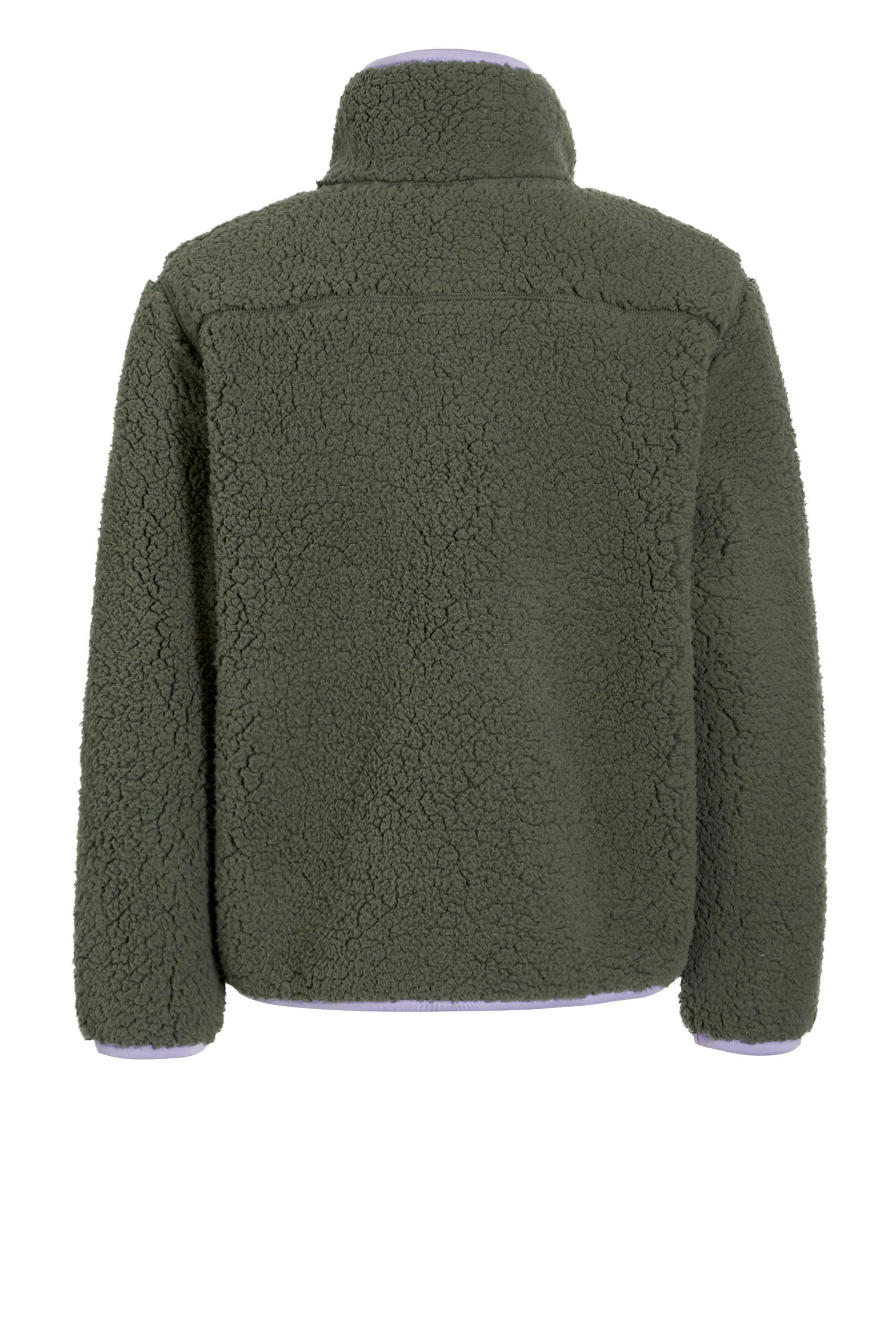anytime teddy fleece vest khaki | wehkamp