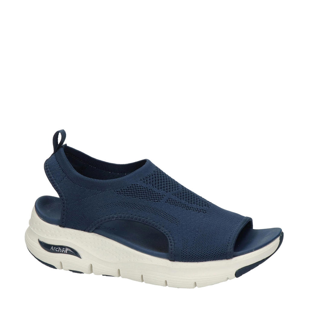 Skechers Arch Fit City Catch sandalen blauw | wehkamp