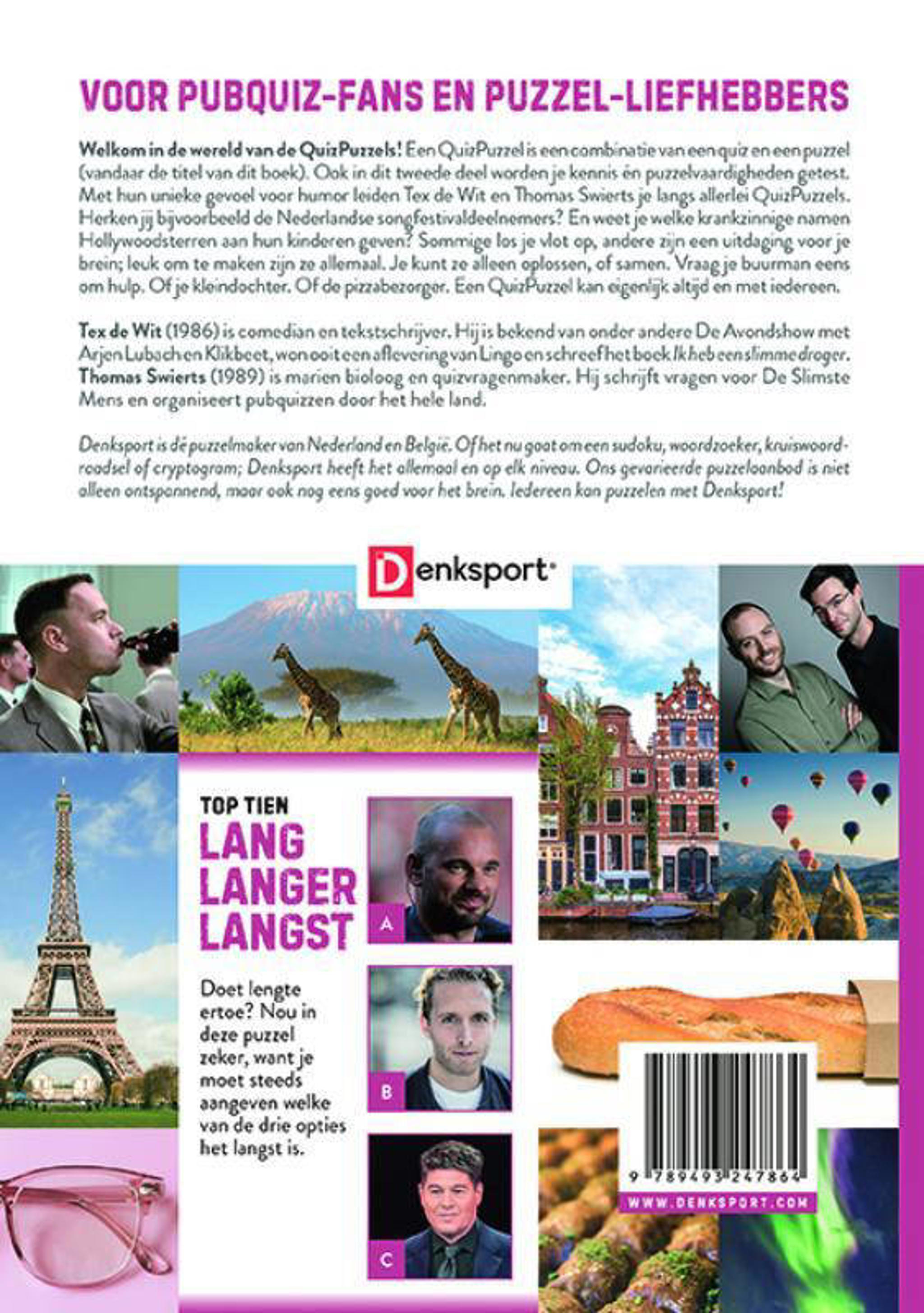 Thomas Swierts en Tex de Wit Denksport - QuizPuzzels 2 | wehkamp