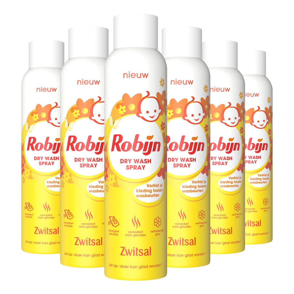 Robijn dry wash spray Zwitsal - 6 x 200 ml | wehkamp