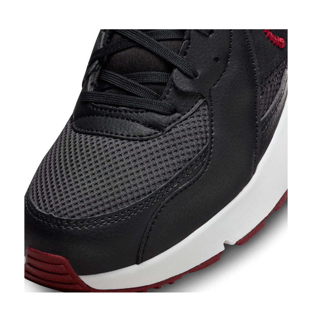Nike Air Max Excee Leather sneakers antraciet/zwart/rood | wehkamp