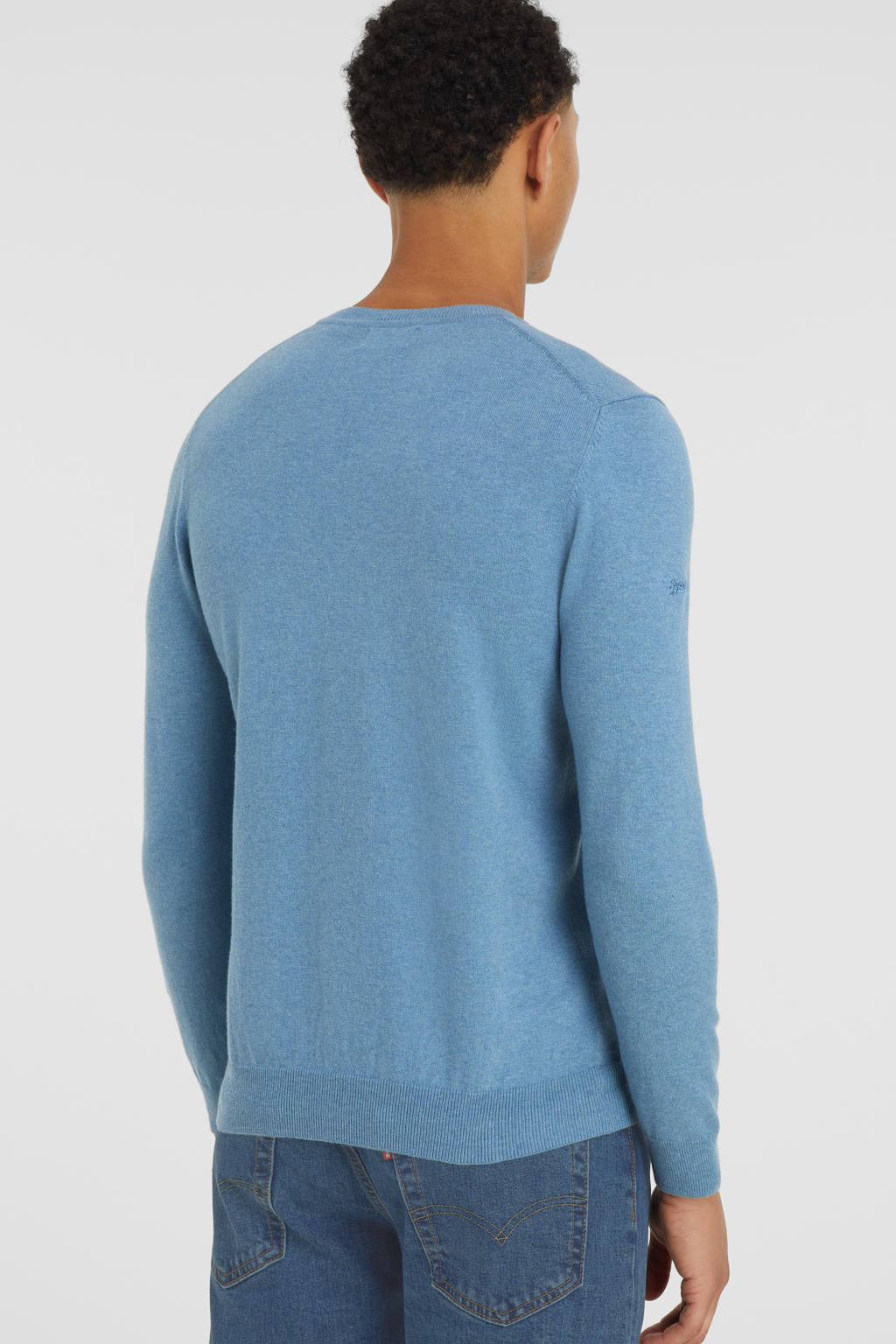 Superdry trui shell blue marl | wehkamp