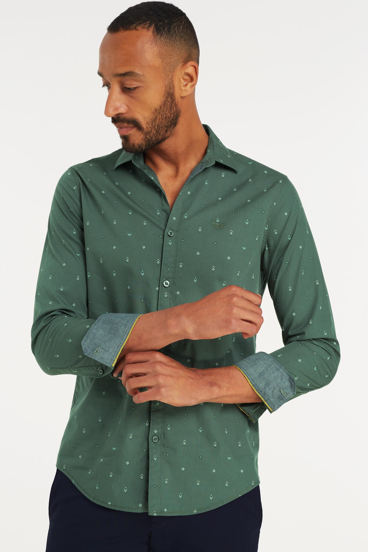 PME Legend slim fit overhemd met all over print 6026 urban chic | wehkamp