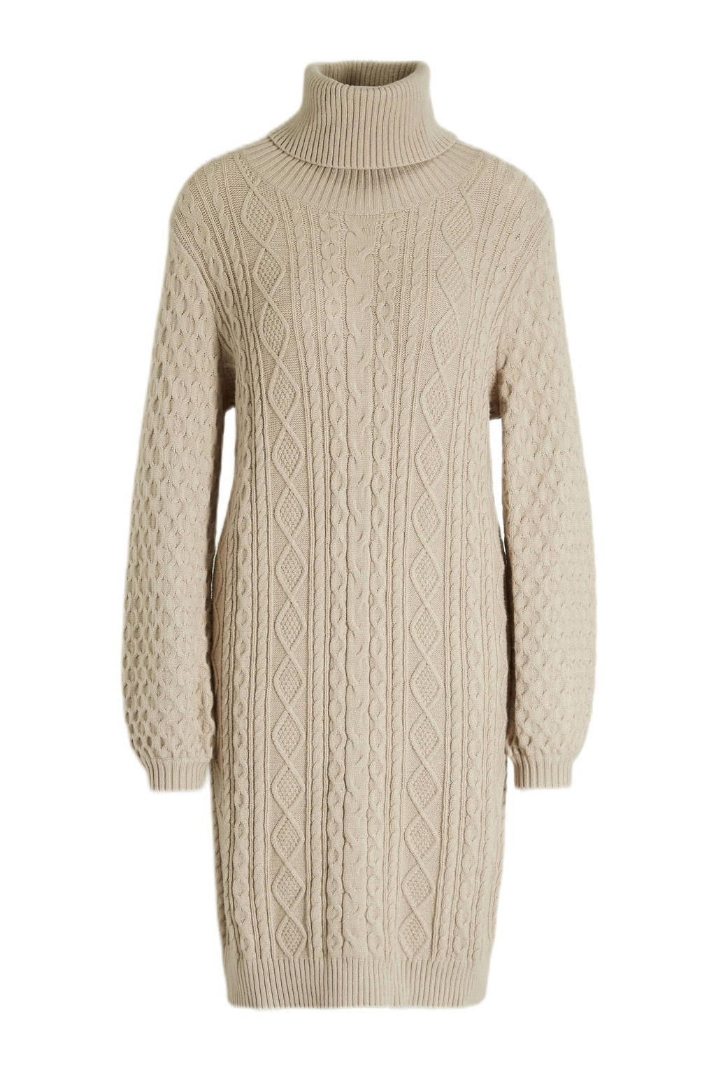 Smashed Lemon grofgebreide jurk Teresa zand | wehkamp