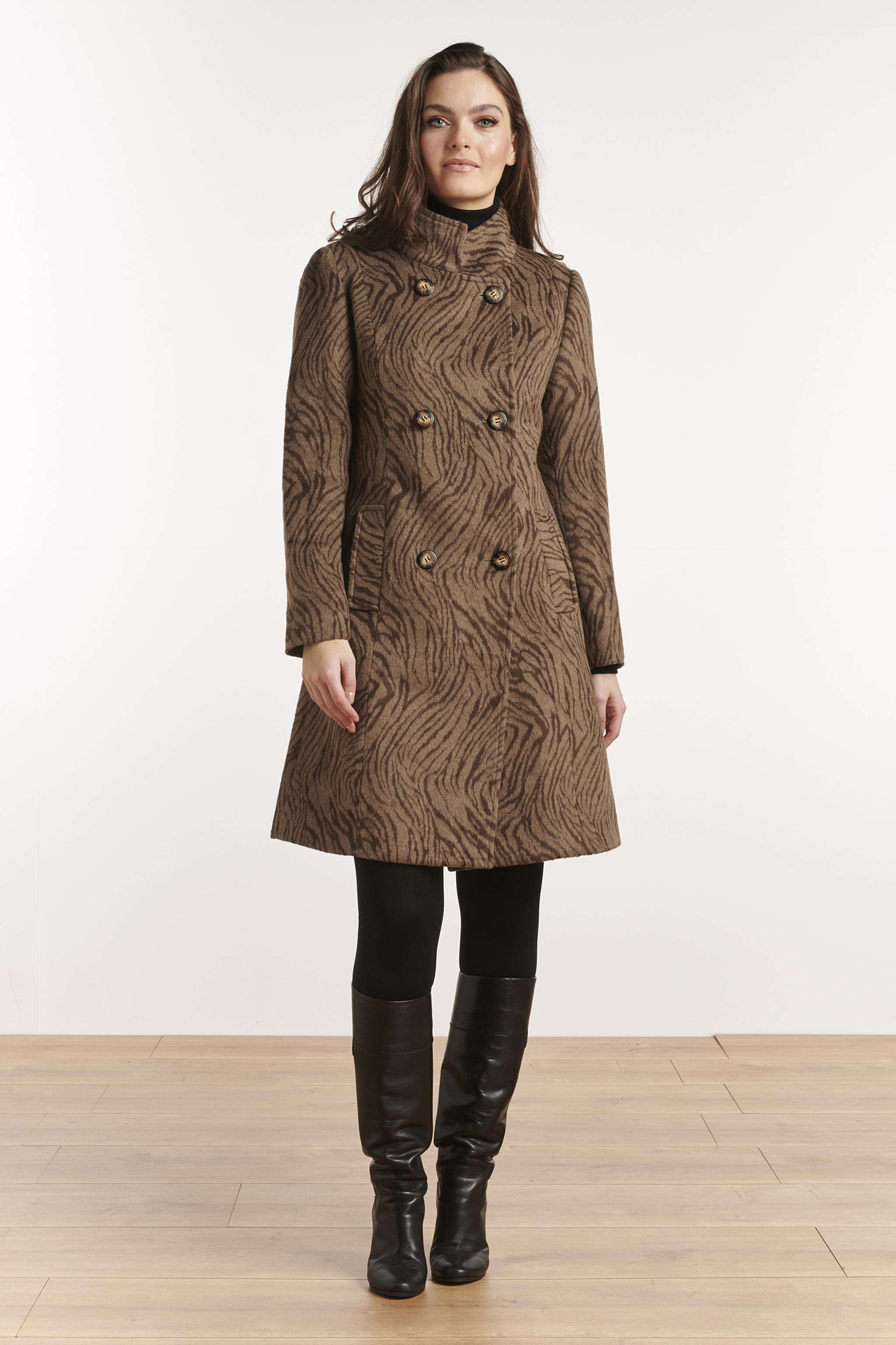 Smashed Lemon jas Tammy met zebraprint bruin | wehkamp