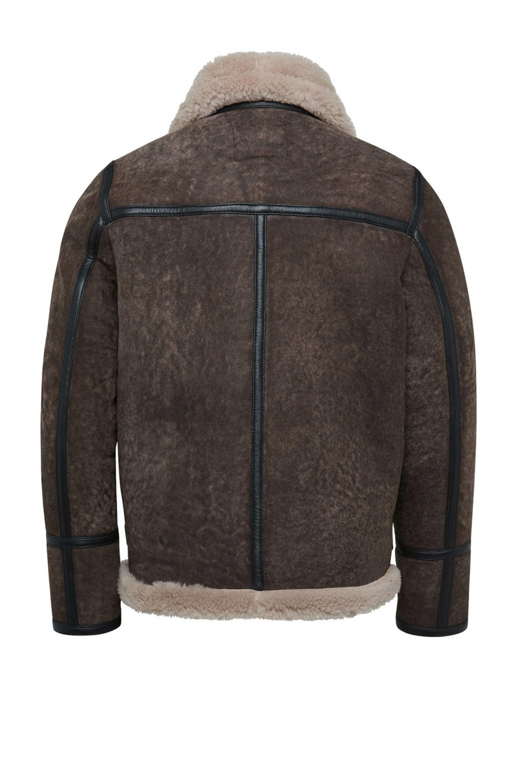 PME Legend leren lammy coat winterjas CEPTOR 3.0 8038 black olive | wehkamp