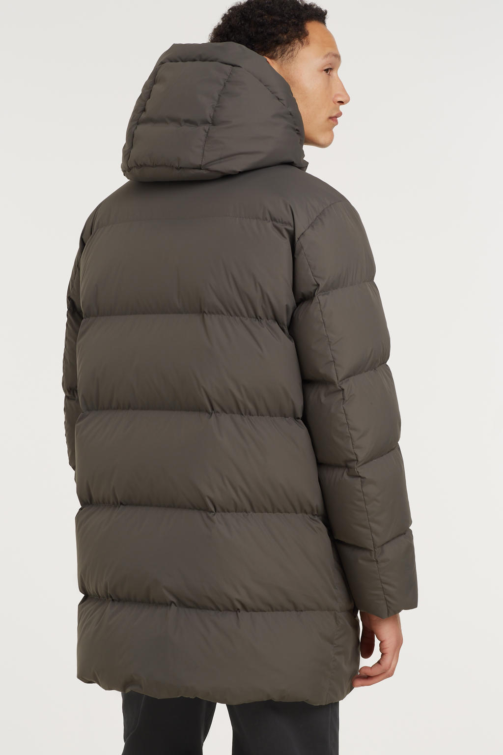 Marc O'Polo gewatteerde jas copley brown | wehkamp