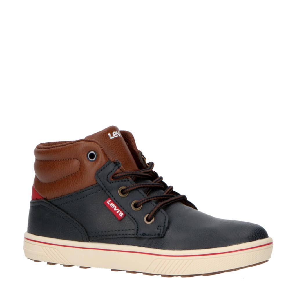 Levi's Kids New Portland Mid sneakers donkerblauw/bruin | wehkamp