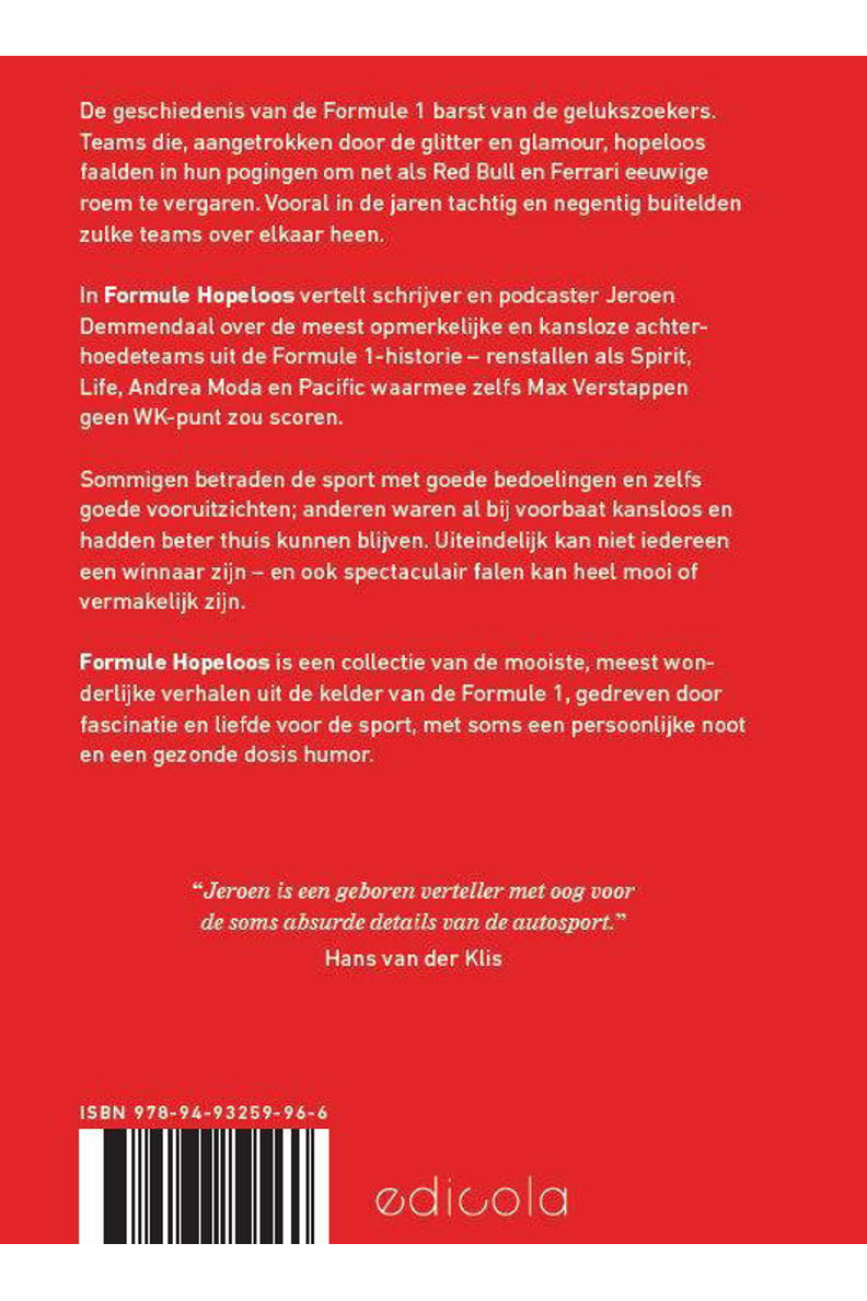 Jeroen Demmendaal Formule Hopeloos | wehkamp