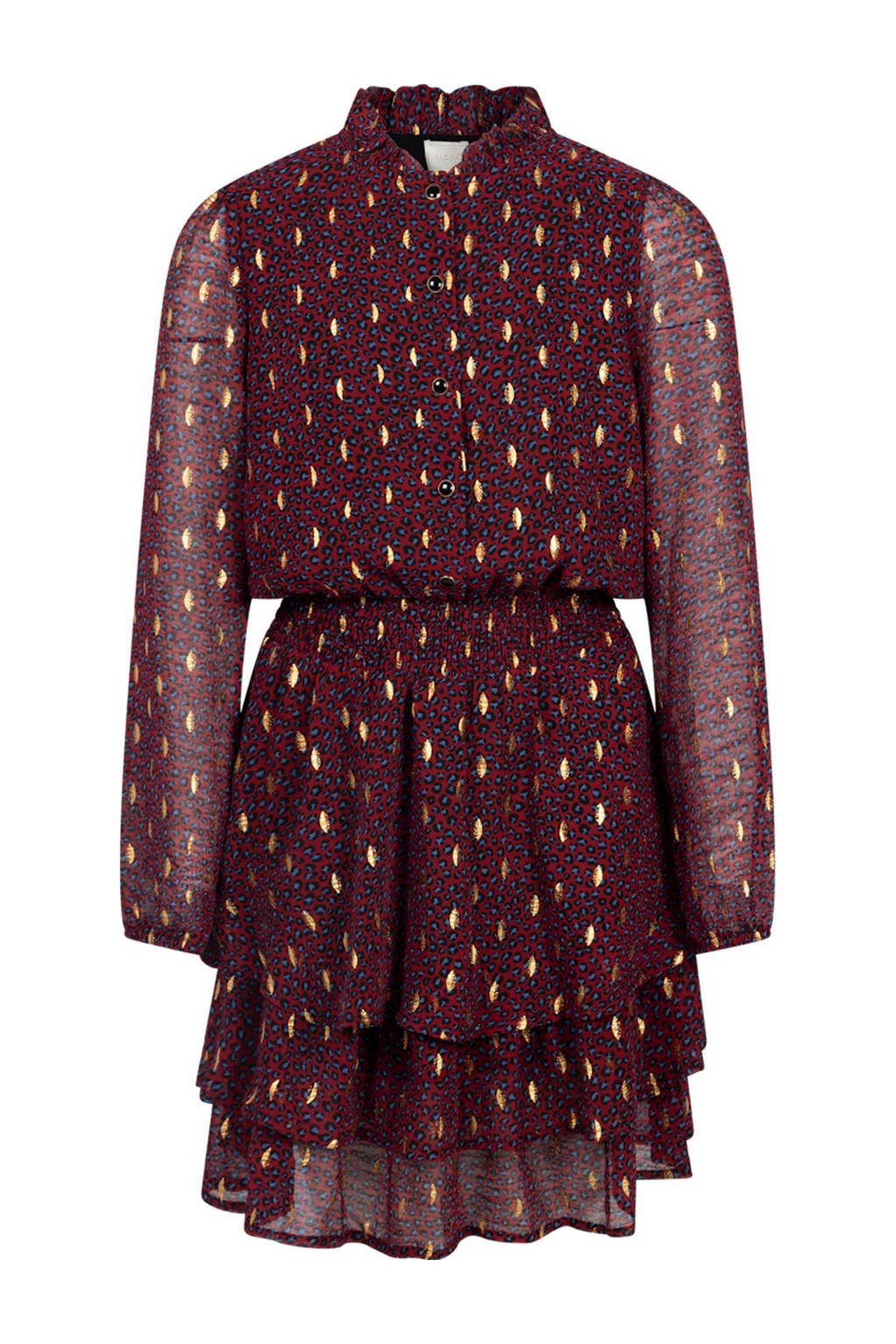 AI&KO jurk Nikky met all over print rood | wehkamp