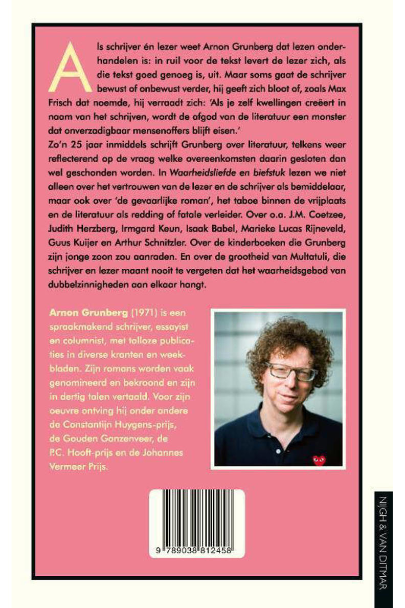 Arnon Grunberg Waarheidsliefde en biefstuk | wehkamp