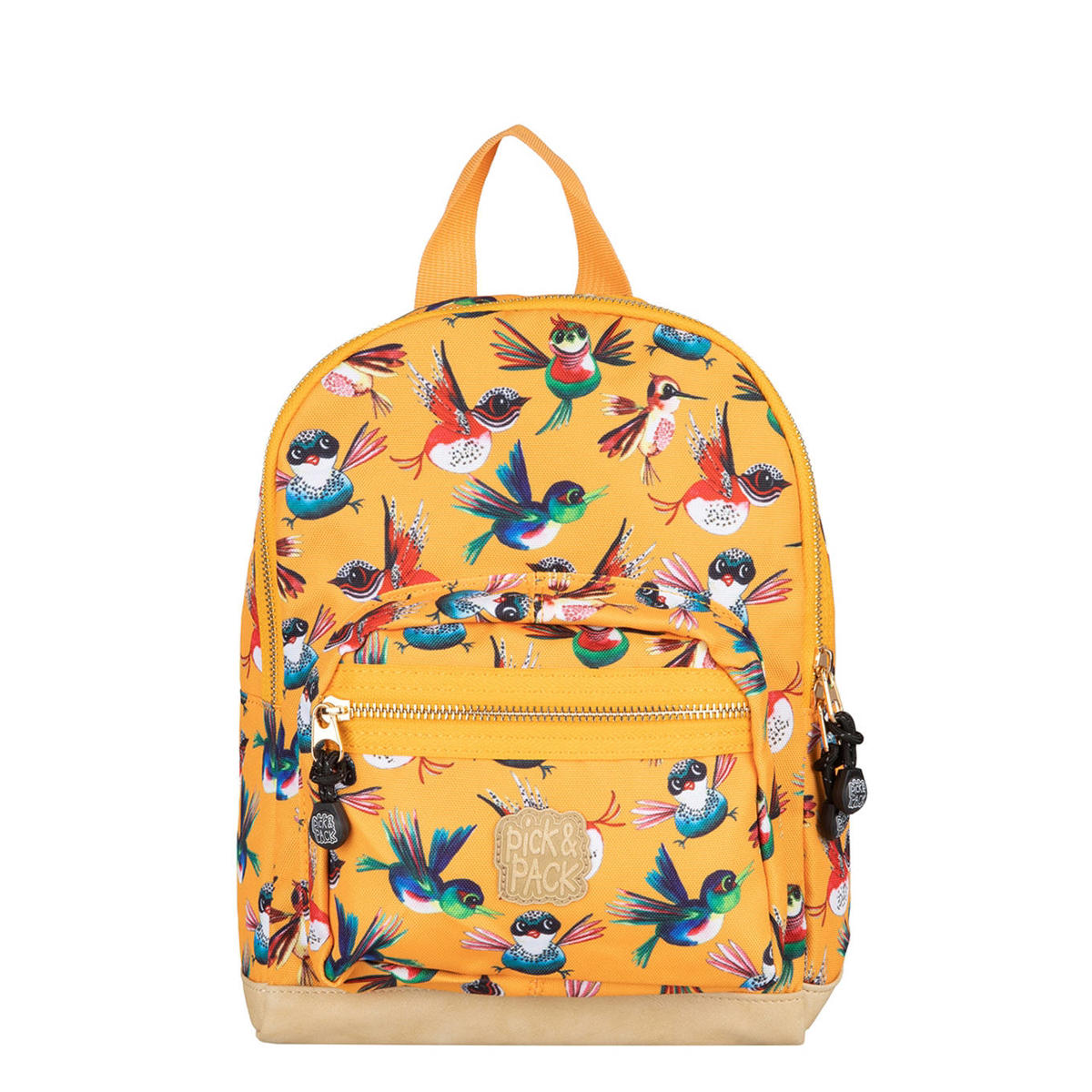 Pick & Pack rugzak Birds S geel | wehkamp