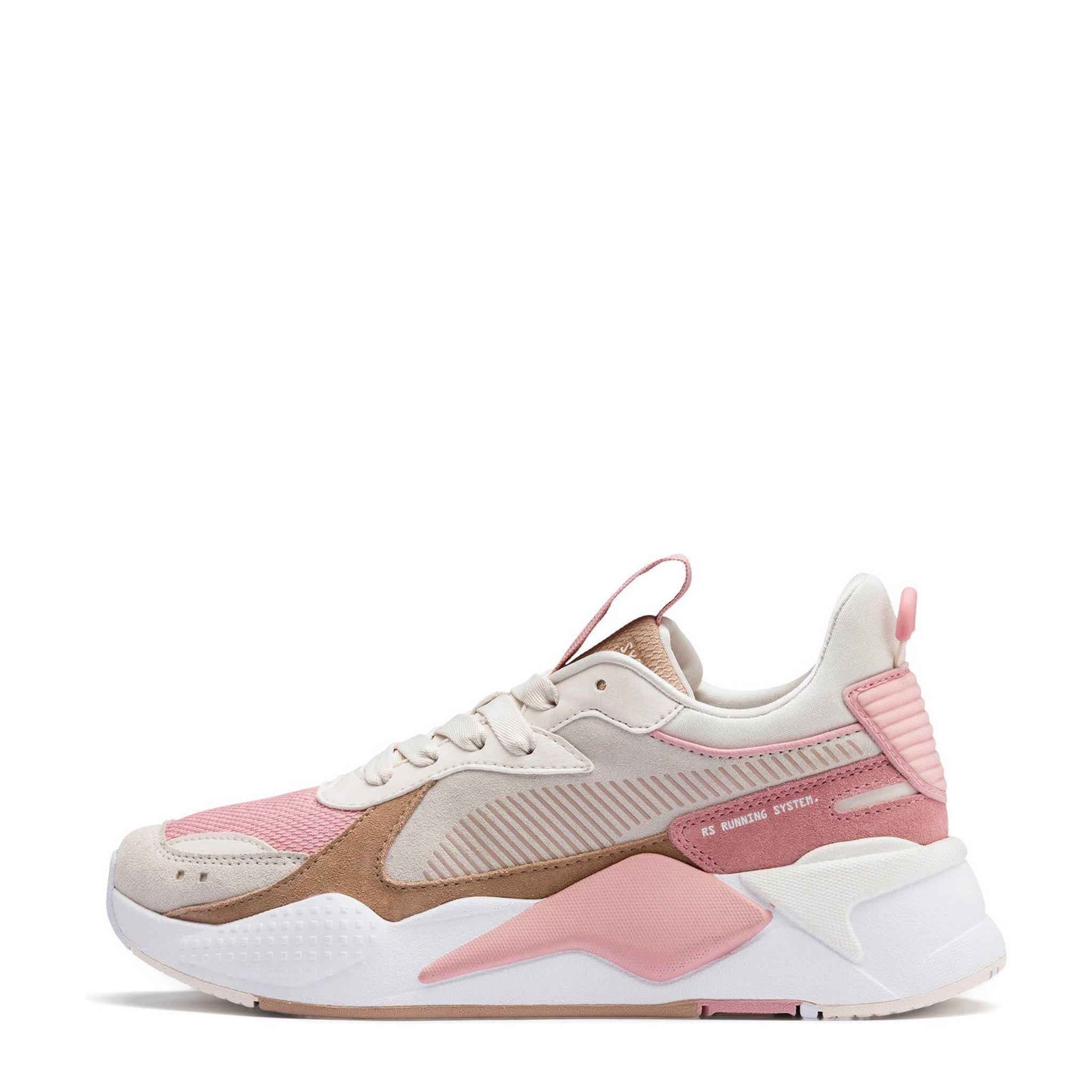 Puma RS-X Reinvent suède sneakers roze/ecru | wehkamp