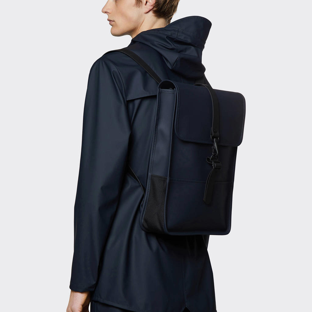 Rains waterdichte rugzak Mini donkerblauw | wehkamp