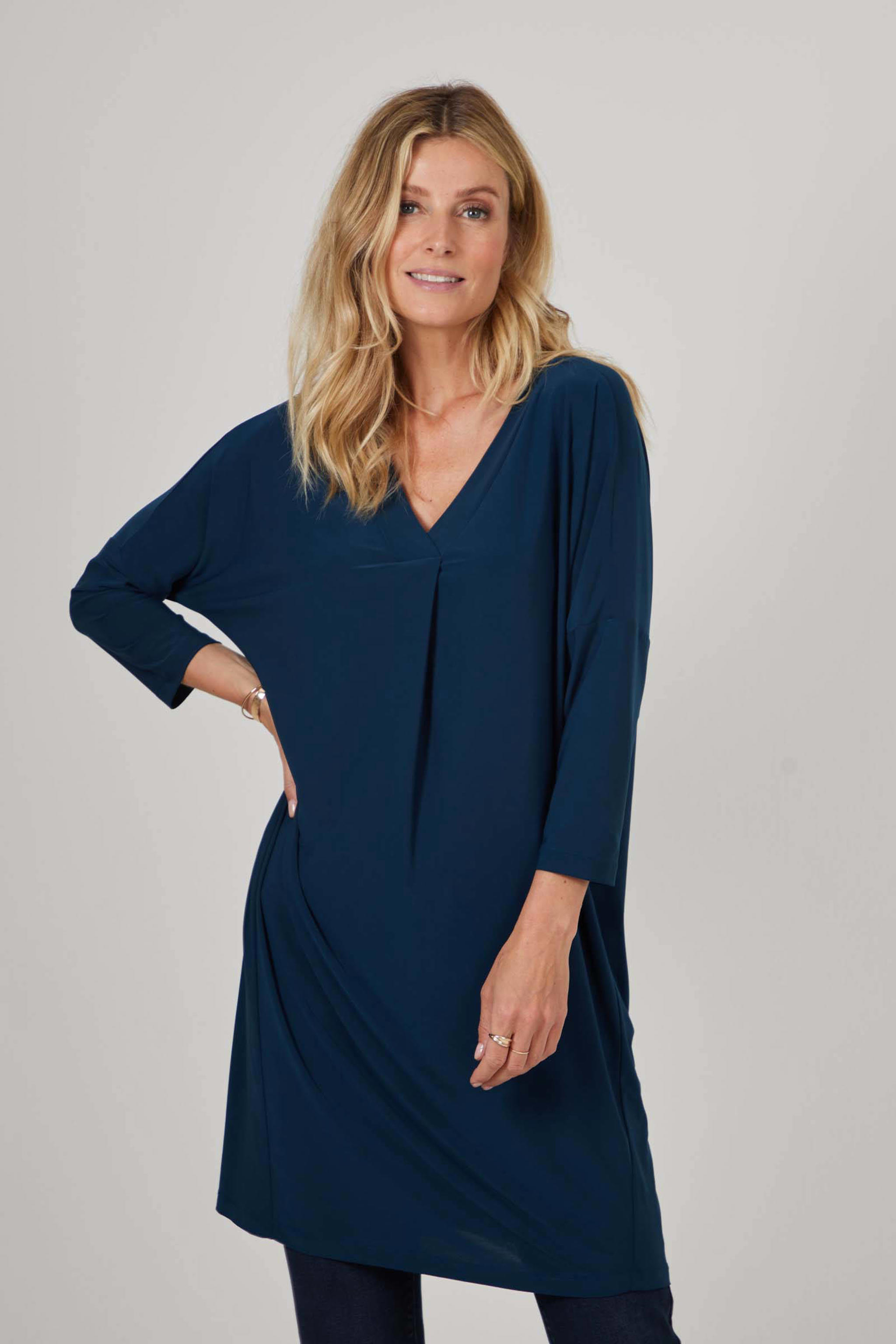 Didi jurk Sandy donkerblauw | wehkamp