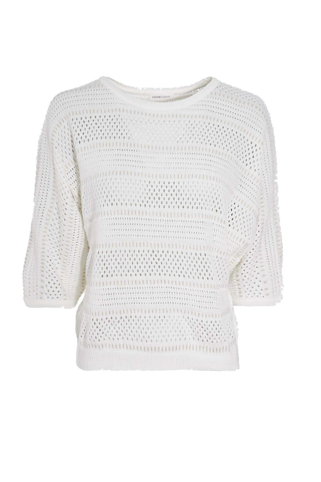 Cache Cache top met vleermuismouwen wit | wehkamp