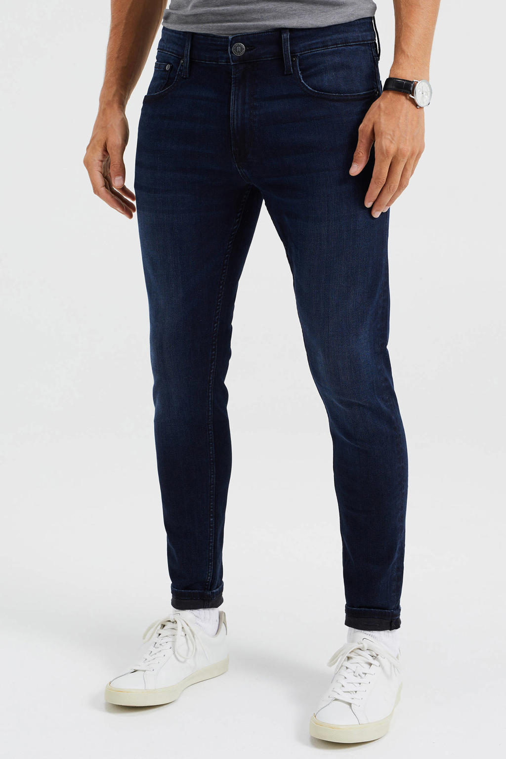 WE Fashion skinny jeans Ridge dark denim | wehkamp