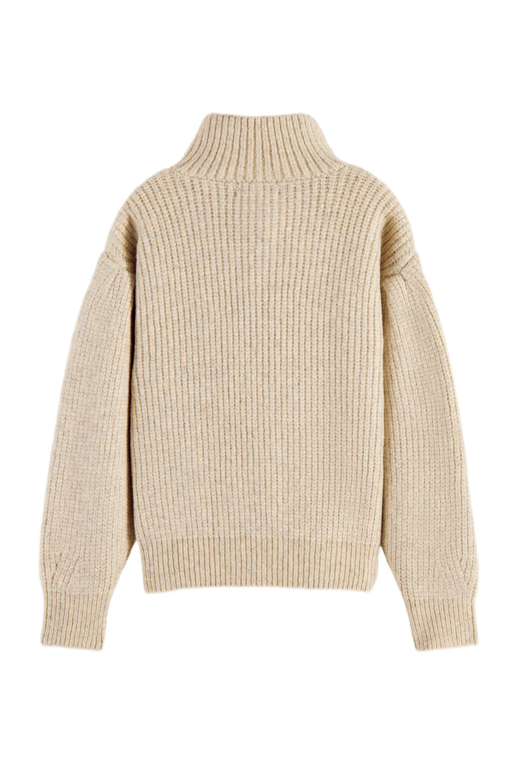 Scotch & Soda grofgebreide trui beige | wehkamp