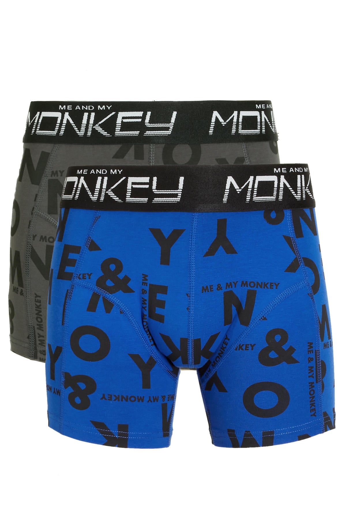 Me & My Monkey boxershort - set van 2 army/blauw | wehkamp