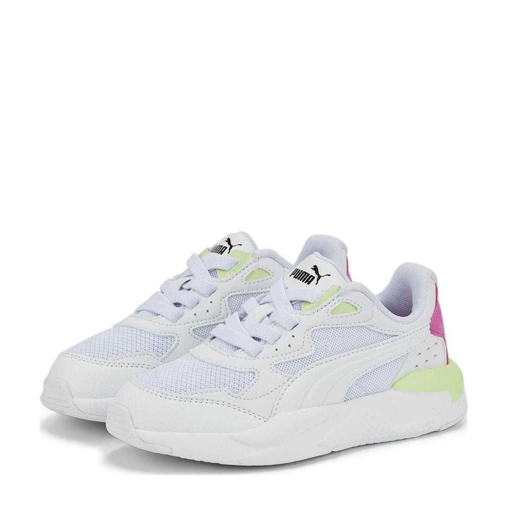 Puma X-ray Speed sneakers wit/roze/groen | wehkamp