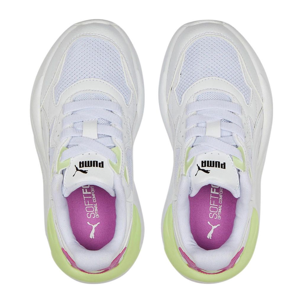 Puma X-ray Speed sneakers wit/roze/groen | wehkamp