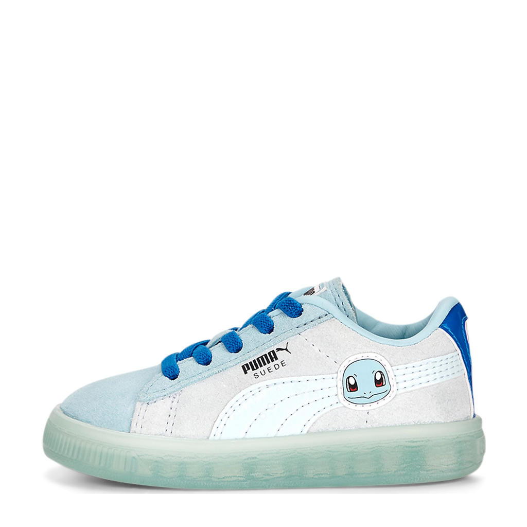 Puma x Pokemon Squirtle suède sneakers blauw/grijs | wehkamp