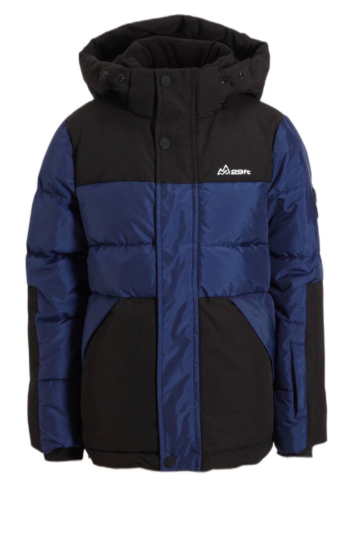 29FT ski-jack donkerblauw/zwart | wehkamp
