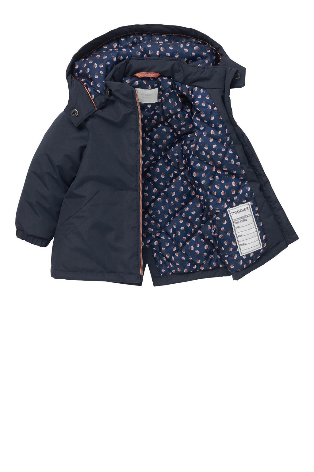 Noppies baby winterjas donkerblauw | wehkamp