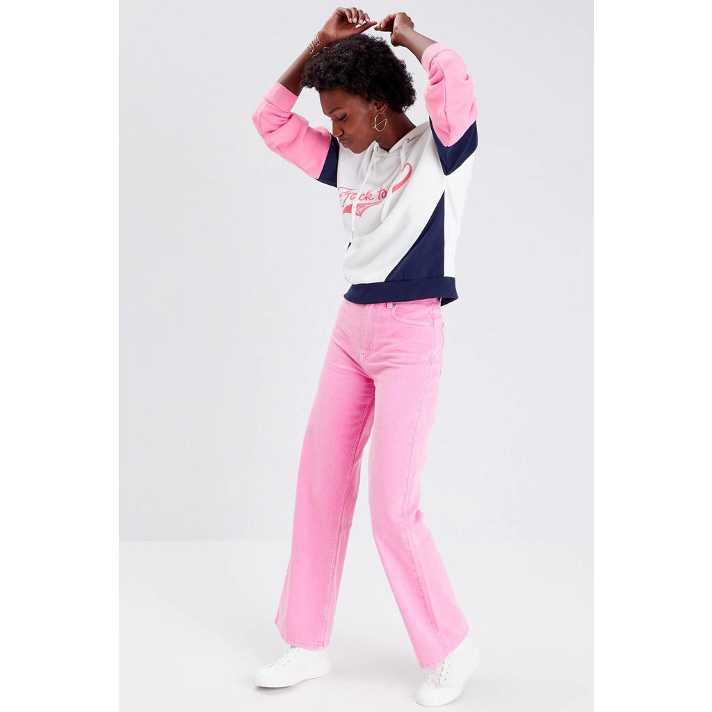 Cache Cache hoodie ecru/roze/blauw | wehkamp