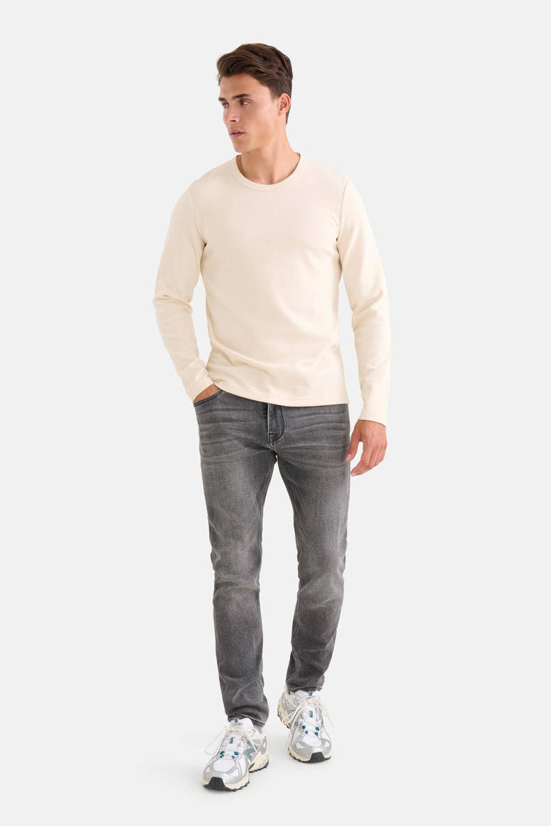 Shoeby regular fit longsleeve Keper ecru | wehkamp