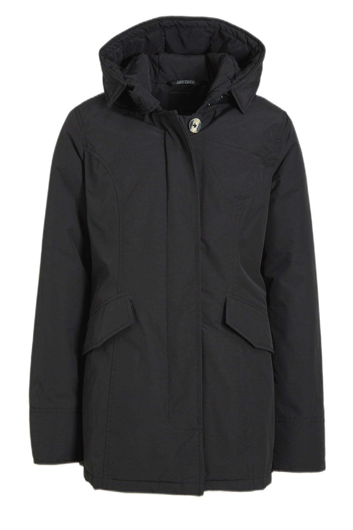 Airforce gewatteerde winterjas zwart | wehkamp