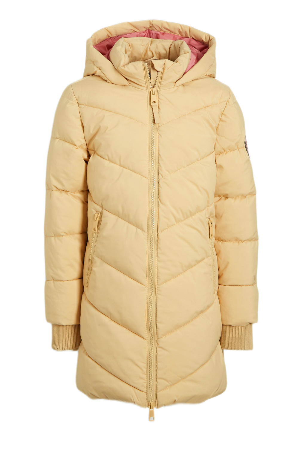 Jake Fischer gewatteerde jas beige | wehkamp