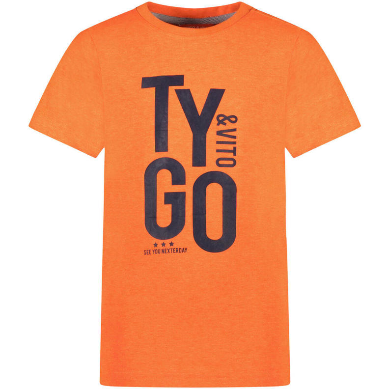TYGO & vito T-shirt met logo oranje | wehkamp