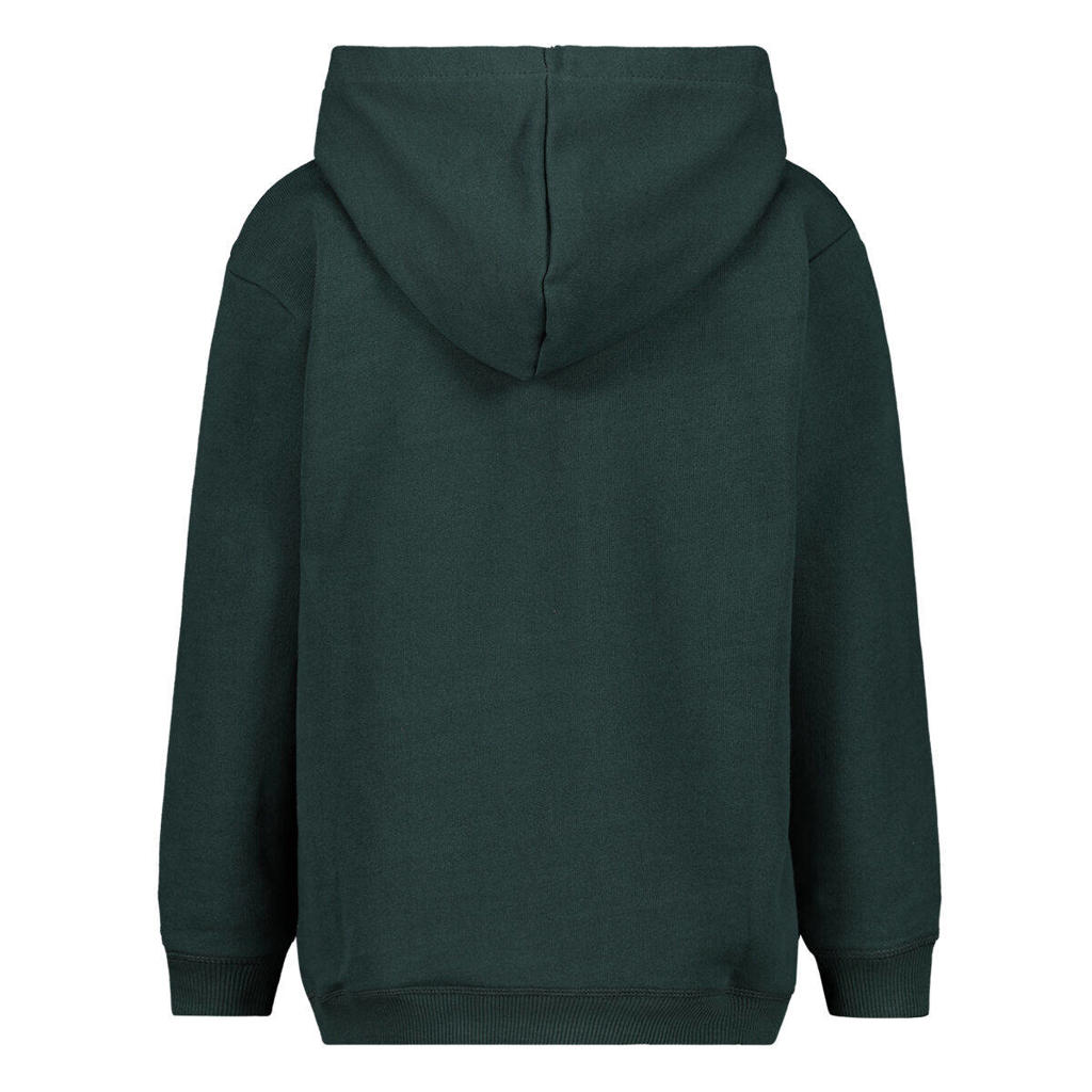 ESPRIT hoodie met logo donkergroen | wehkamp