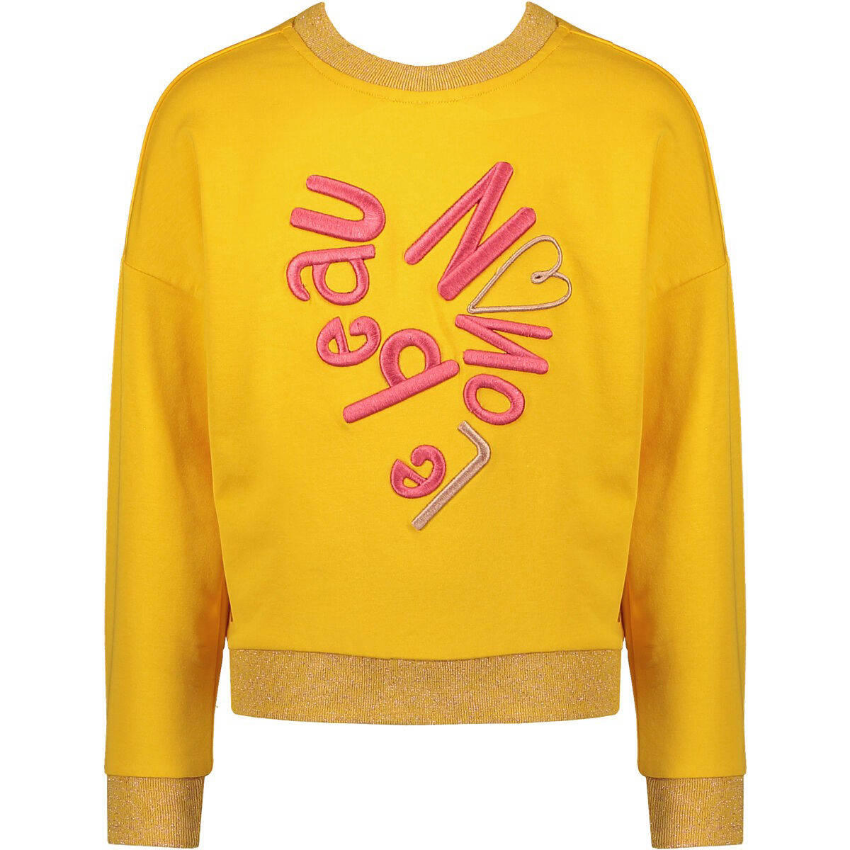 NONO sweater met printopdruk warmgeel | wehkamp