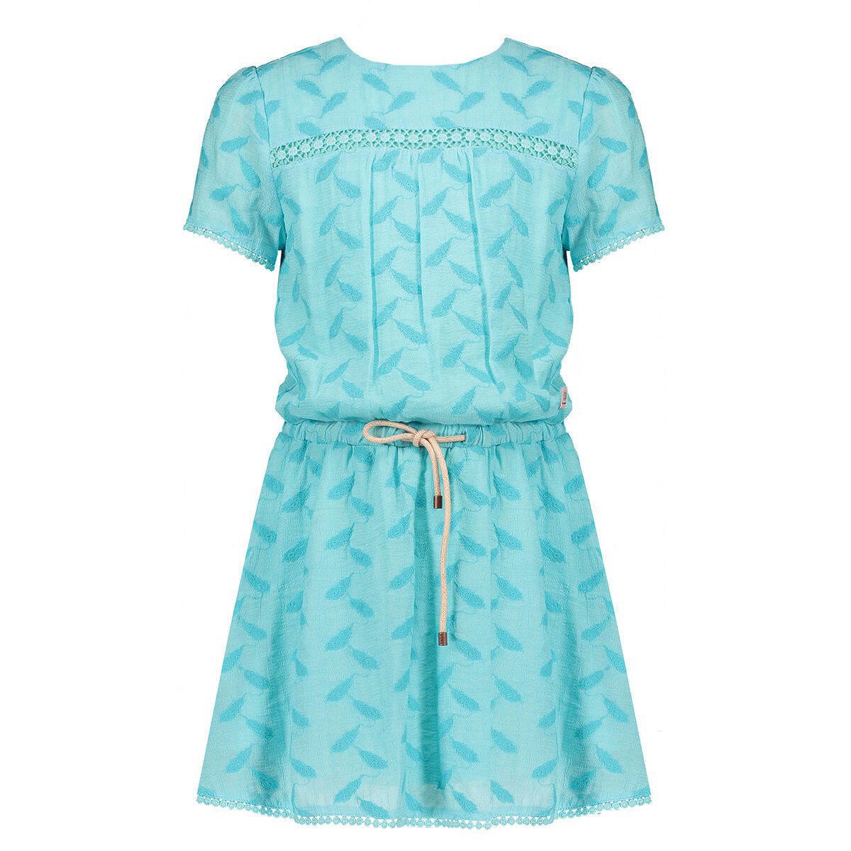 NONO jurk met all over print licht turquoise | wehkamp
